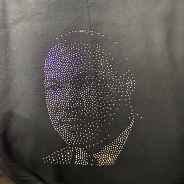 A4 SS10 Martin_luther_king,_jr. Rhinestone Portrait Crystals Diamante ...