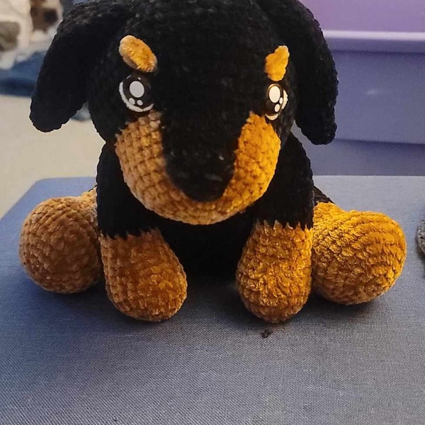 Rottweiler, Rottweiler Crochet Pattern, Crochet Pattern, Crochet ...
