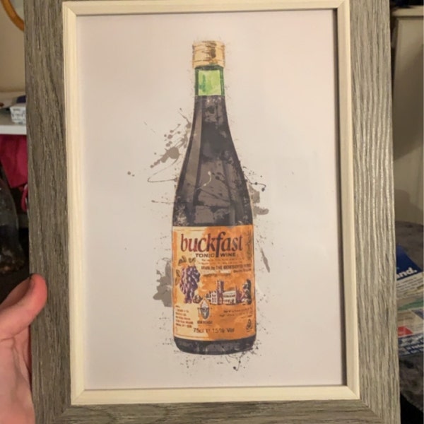 Buckfast Tonic Wine THICK CARDSTOCK Wall Print | Gift | Home Decor ...