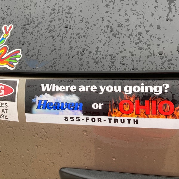 Where Are You Going? Heaven or Ohio? Funny Meme Billboard Cursed Car ...