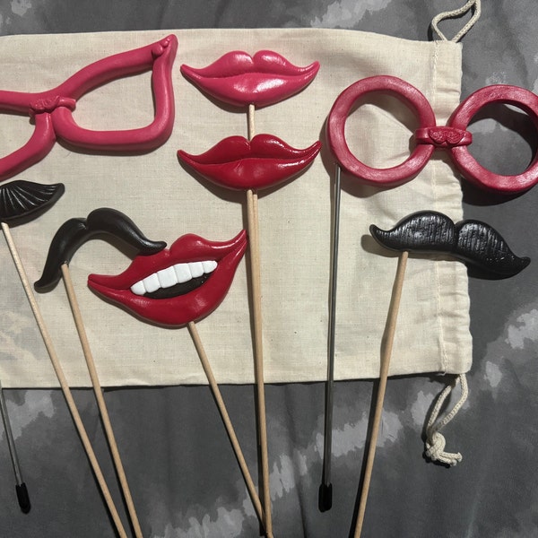 Plastic Smile Props on Sticks - Photo Booth Props - Etsy