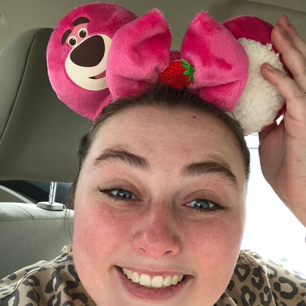 Lotso Inspired Ears: Strawberry Scented Toy Story Headband - Etsy