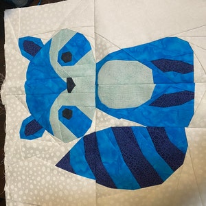 Foxy Fox Foundation Paper Piecing Pattern FPP Quilt Block - Etsy