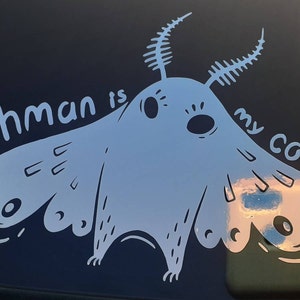 Mothman is My Co-pilot Decal | Etsy