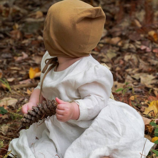 Ready to Ship/ Beige Linen Dress/baby Linen Dress - Etsy
