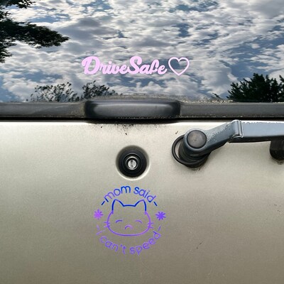 Drive Safe Vinyl Decal for Rear View Mirror - Etsy