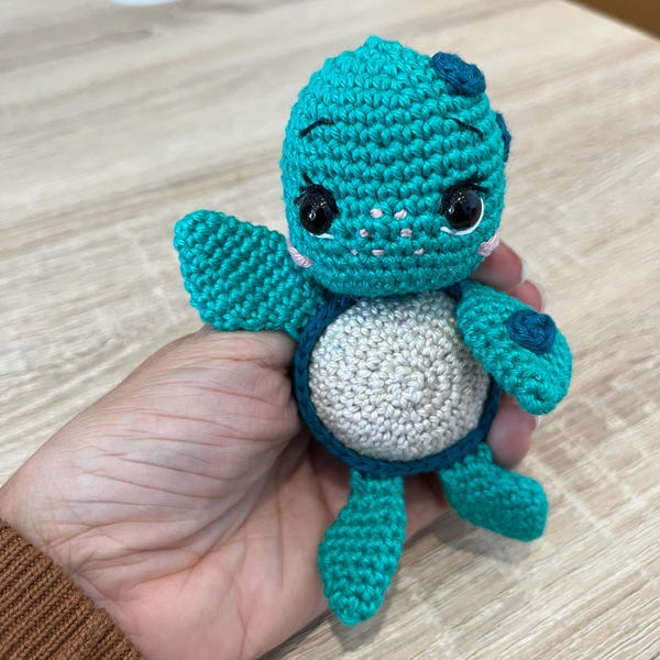 Baby Turtle Crochet Pattern. Cute Crochet Turtle Pattern. Amigurumi ...