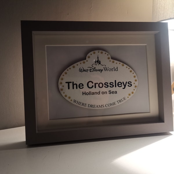 Wooden Plaque Inspired by Disney Cast Member Badges, Wooden Plaque ...