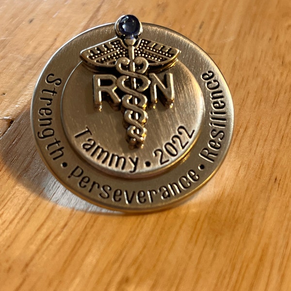 RN Nursing Pin for Nurse Graduation | RN Pin Gift for Nurse Graduate ...