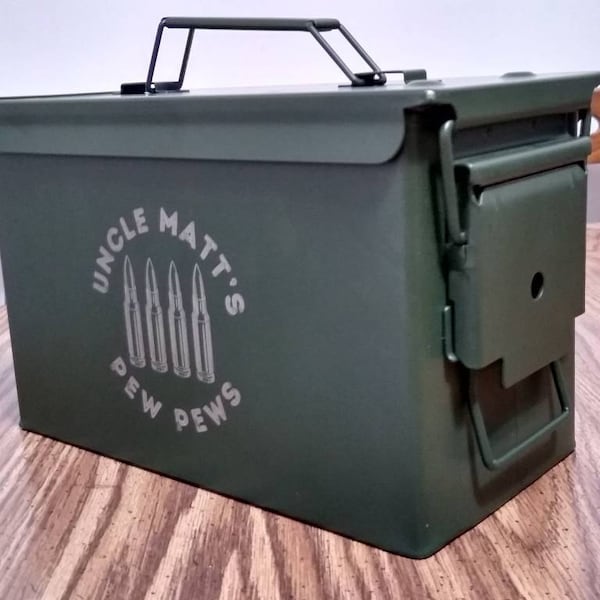 Personalized Ammo Box Custom Ammo Can for Dad Engraved Ammo Box Mens ...