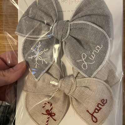 Velvet Ribbon Bows Velvet Bows Simple Bows Neutral Bows Trendy Bows ...