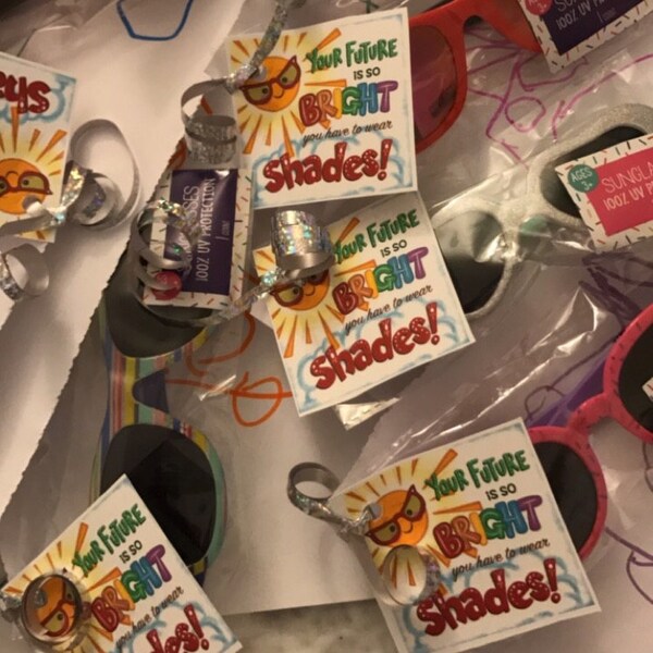 Your Future is so Bright Printable Square Tag, Cut File, Graduation ...