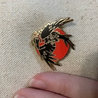 Crow Cowboy "yeecaw" Enamel Pin - Etsy