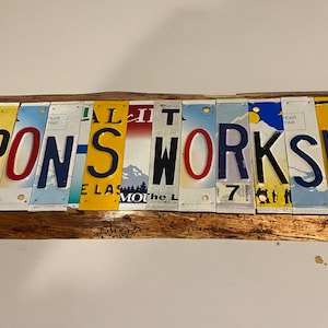 License Plate Plantersround License Plate Planterrustic Decorcustom ...