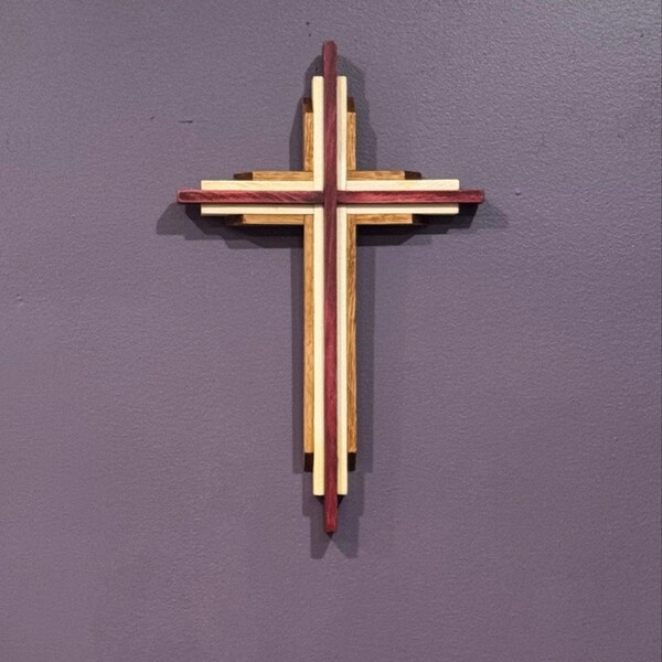 Layered Oak Cross - Etsy