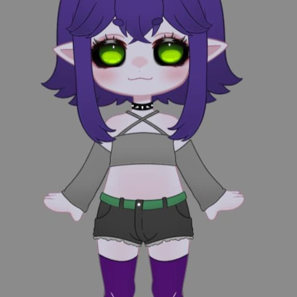 Customizable Premade Chibi Vtuber Model : Bullet / by @crynautica - Etsy