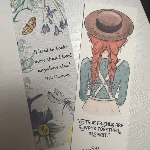 Watercolor Anne of Green Gables Bookmark, Anne Delightful Imaginations ...