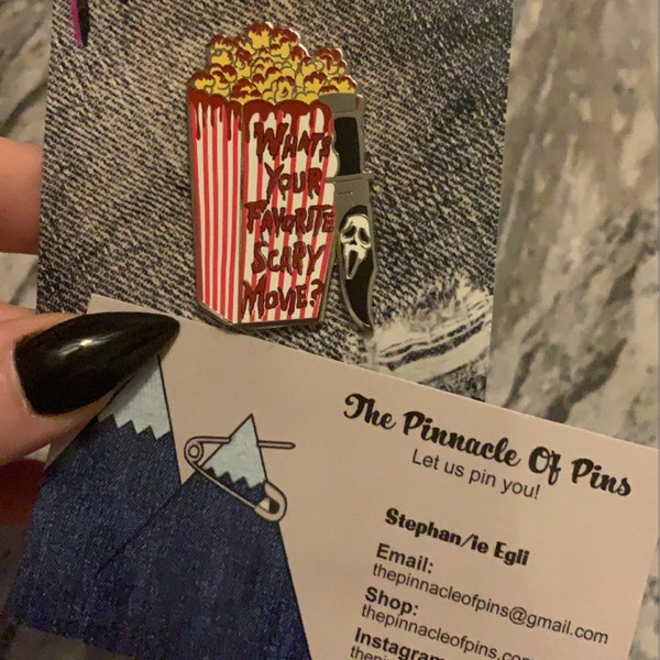 Scream Horror Enamel Pin | Wes Craven | 90's Lapel Horror Brooch ...