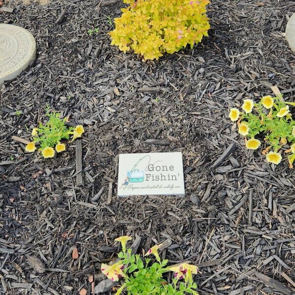 Memorial Stone Memorial Plaque Temporary Grave Marker Personalized ...