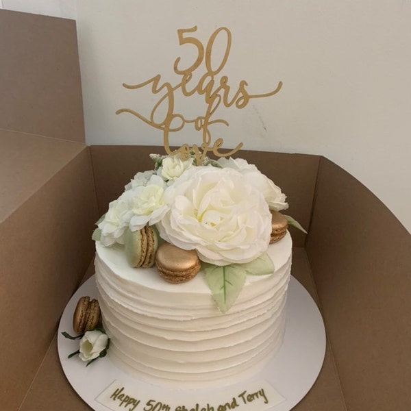 30th Anniversary Cake Topper, 30 Years of Love, 30th Wedding ...