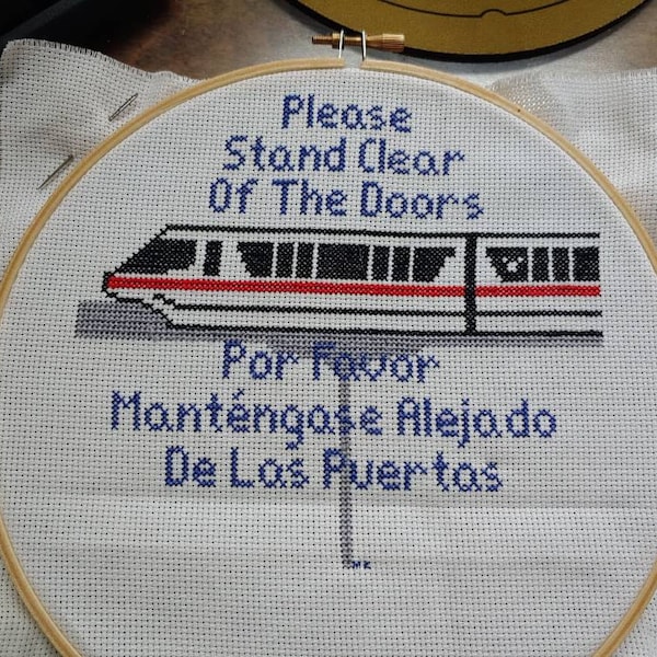 Monorail Cross Stitch - PDF Pattern - Etsy