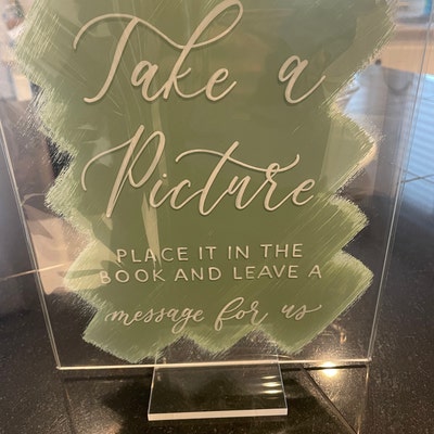 Acrylic Hanging Reserved Sign Hand Lettered Acrylic Sign - Etsy