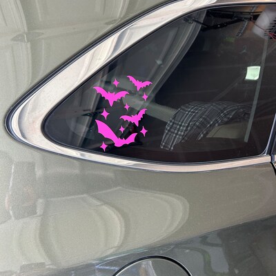 Bats and Stars Decal, Bats Decal, Spooky Decals, Bat Shit Crazy, It's ...