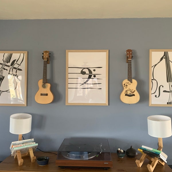 Set of 3 Drum Set Wall Art, Drums Poster, Minimalist Black and White ...