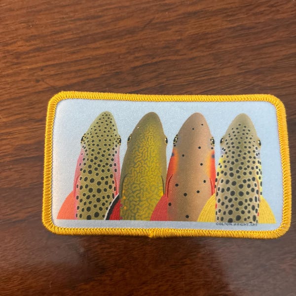 Brook Trout Pattern Flank - Decal Sticker - Etsy