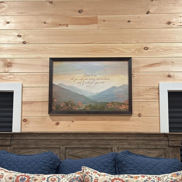 Peace Be Still, Scripture Wall Art Print, Mark 4:39 Artwork, Floral ...