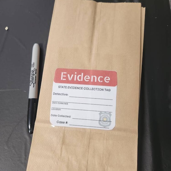 Printable Evidence Label - Etsy