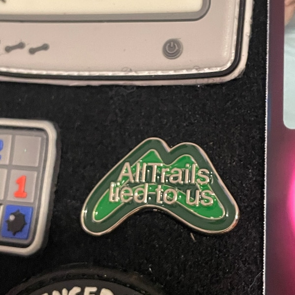 Hiking Enamel Pin - Etsy