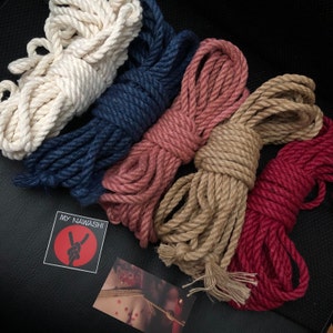 Jute Bondage Rope Ruby Red - Etsy