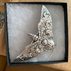 Evil Eye Moth Hair Clip, French Barrette, Witch Barrette, Witch Gift ...