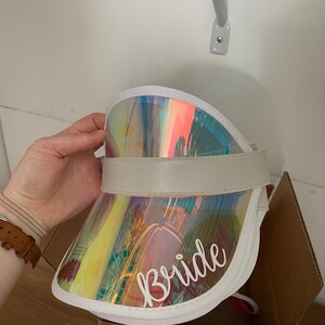 Personalized Bride Visor Bachelorette Visors Bachelorette Party Sun ...