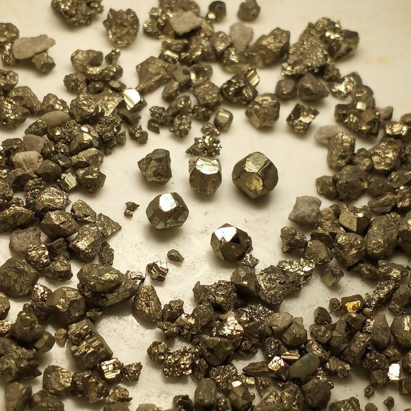 Pyrite Semi Tumbled Gemstone Mini Chips 5 - 10 Mm: Choose Ounces or Lb ...