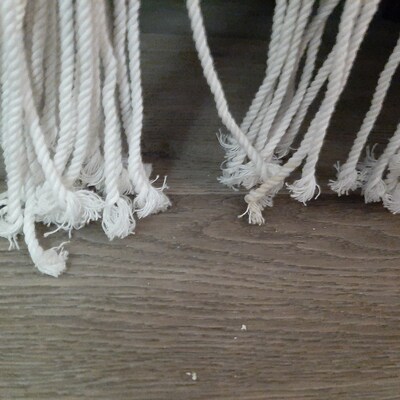 Handmade Macrame Swing, Macrame Wood Swing, Wood Swing, Tree Swing ...