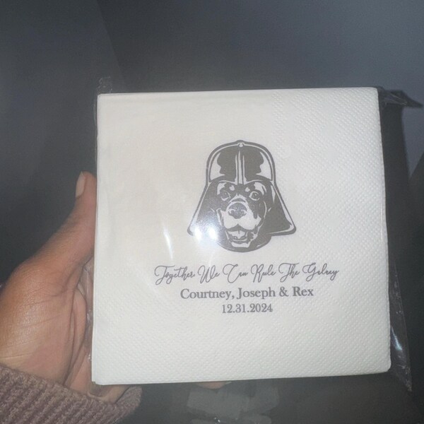 Custom Love Note Handwriting Napkins, Personalized Handwritten Note ...