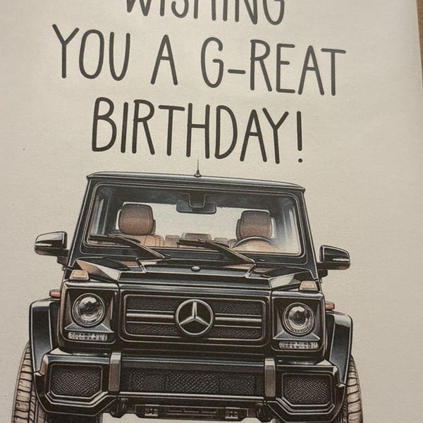 Classic Porsche Inspired Birthday Card - Car Lovers - Happy Birthday Card - Greeting Card ...