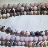Natural Light Pink Zebra Jasper Beads Grade AAA in Round-full Strand 15 ...