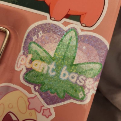 Plant Based 420 Stickers, Cute Weed Stickers, Pastel Goth Stickers ...