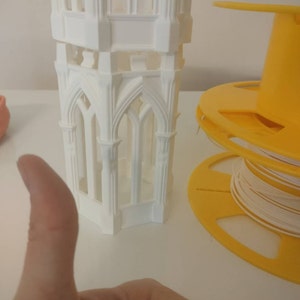 Gothic Tower Stackable Moss Pole Stls for 3D Printing, Plant Totem ...