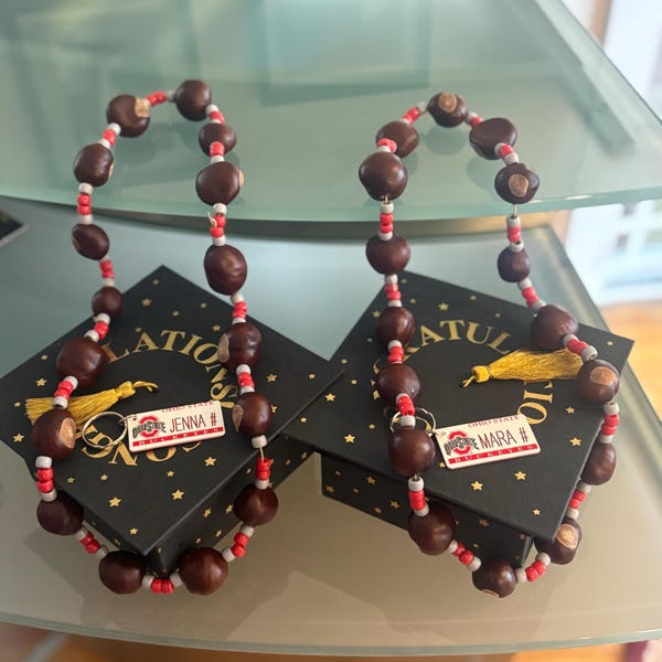 Buckeye Necklace, Ohio Football Fan, Buckeye Nut, Buckeye Gift, College ...