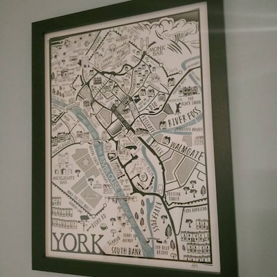 Map of York Prints - Etsy UK