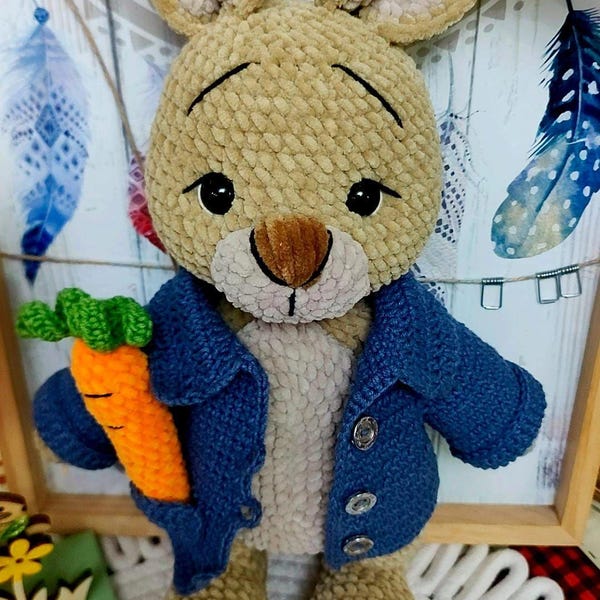 Kangaroo Crochet Plush Pattern / Amigurumi Kangaroo Pattern / Stuffed ...