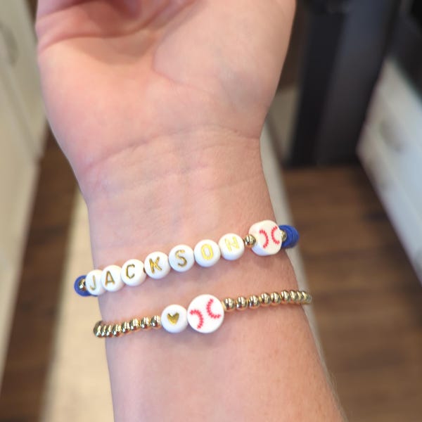 First Day of School Bracelet Set Mommy and Me Bracelet Kindergarten ...