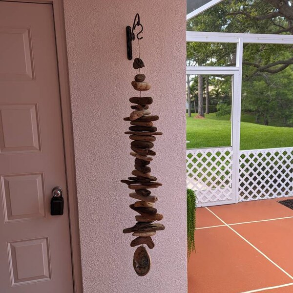 Rocky Beach-large Driftwood Mobile/valhalla Ladder/witches Ladder/art W ...