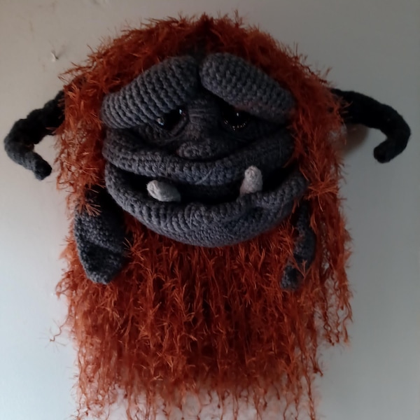 Huge Crochet Fluffy Monster Trophy Head Pattern, PDF Digital Download ...