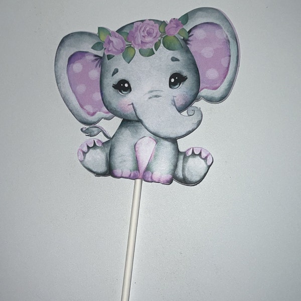 Purple Floral Elephant Clip Art, Watercolor Cute Little Peanut,lavender ...
