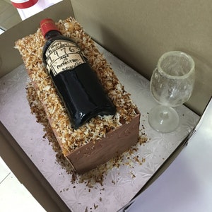 Wine Glass Sugar Edible Cake Topper Glass Ware Isomalt Handmade Fondant ...